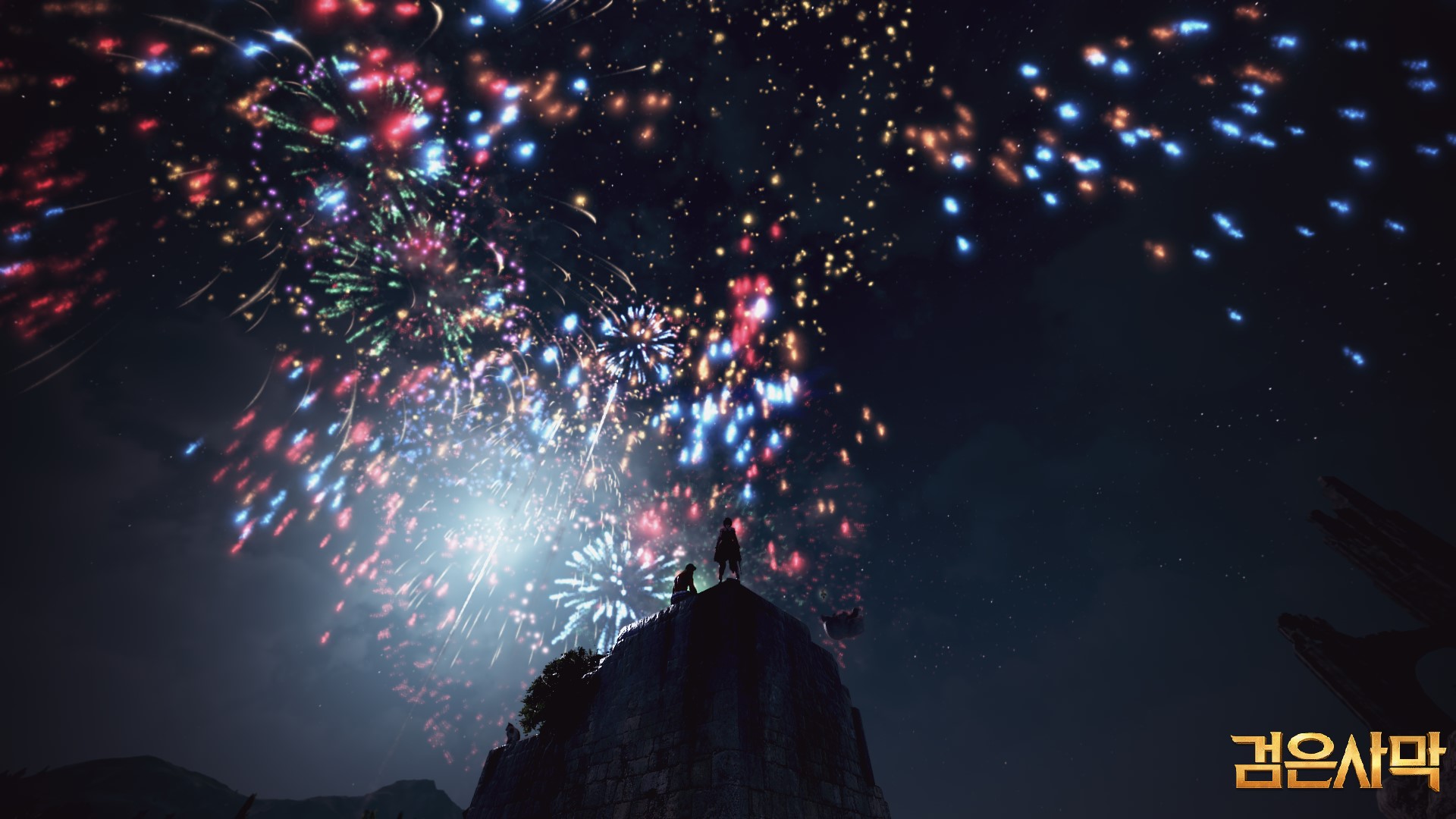 [스크린샷 & 영상] 2023.07.08 벨리아 마을 불꽃놀이 (스압) | 검은사막 한국
