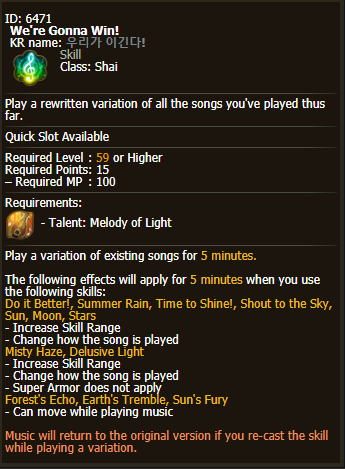 [Feedback] Shai new talent skill: bug or intentional? | Black Desert NA/EU