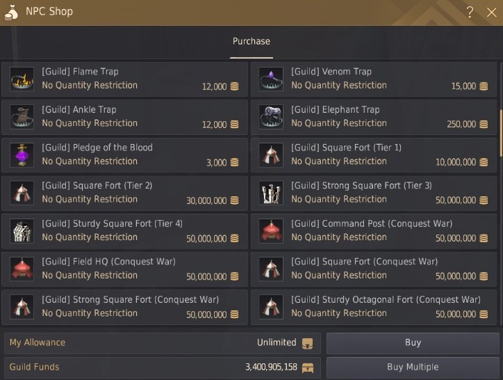 [Game Play] Guide for Guild Officers | Black Desert NA/EU