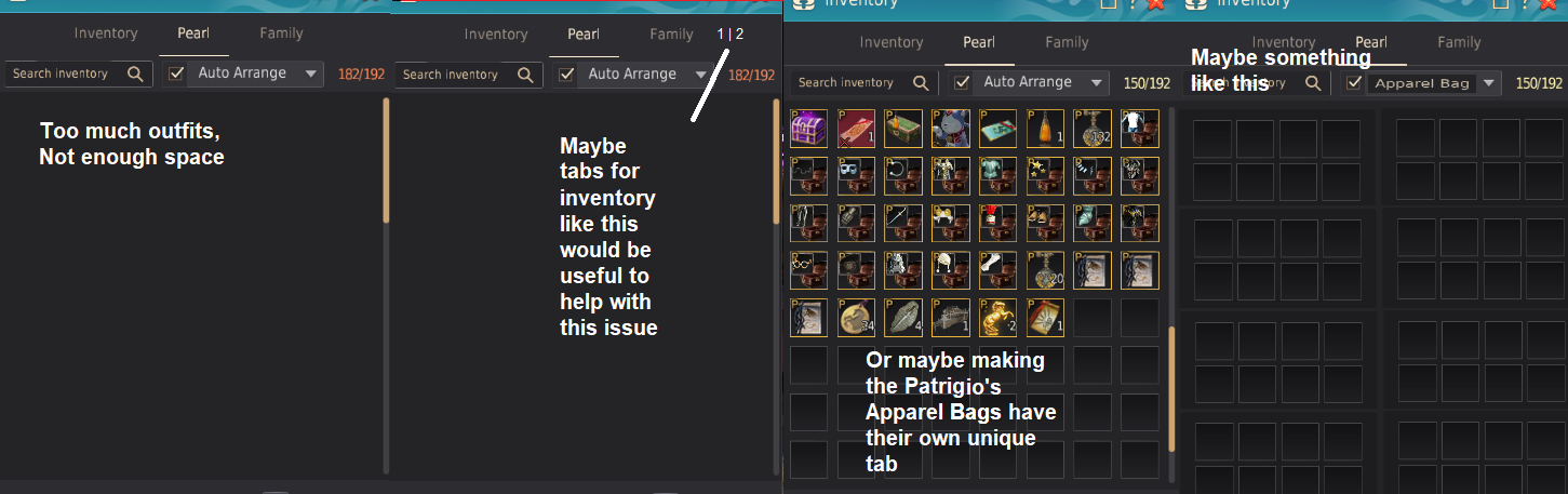 [Feedback] Pearl inventory too small for outfit collectors lmao | Black ...