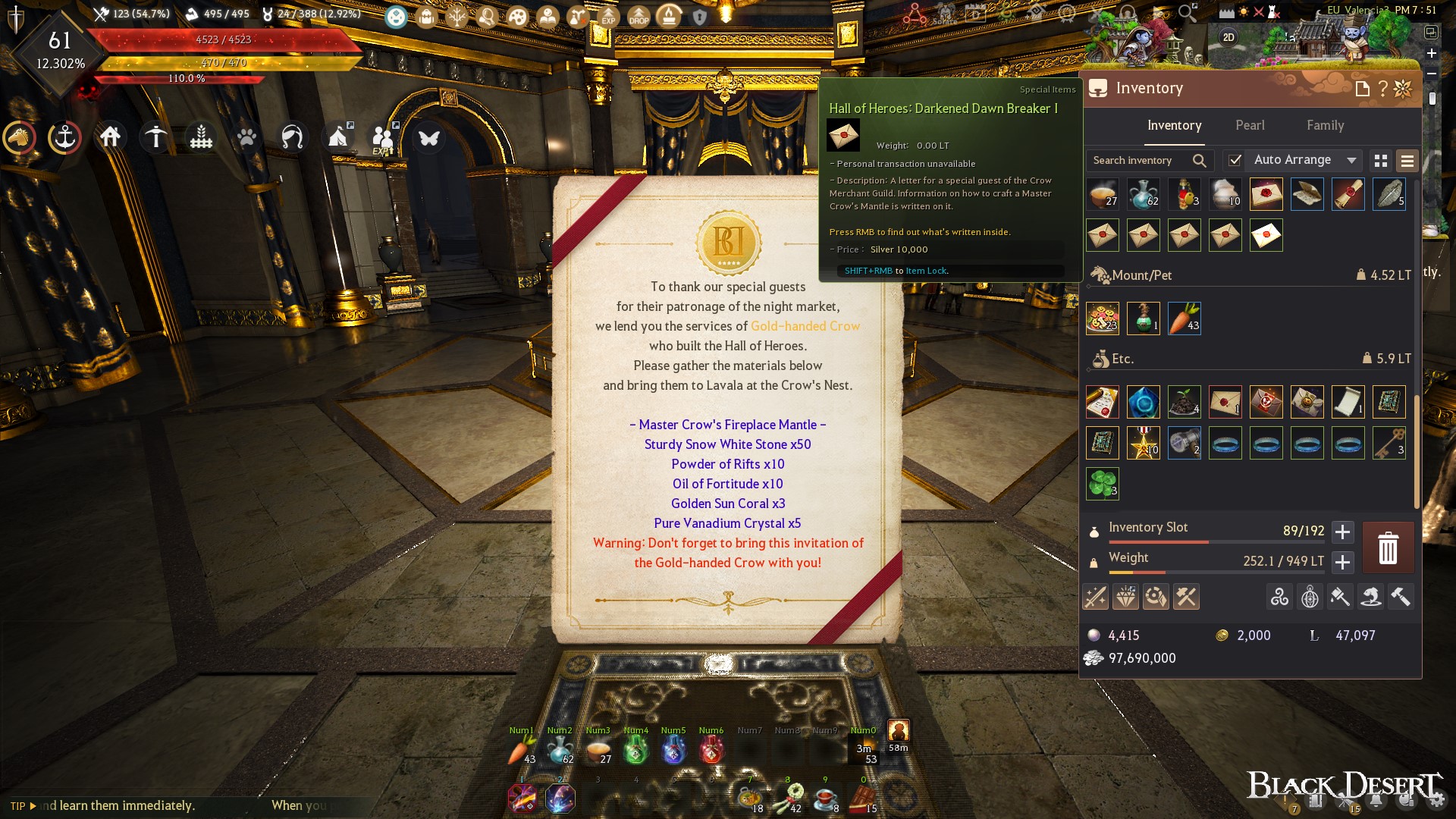 [Game Play] [GUIDE] [Manor] Herald of Dawn Fireplace | Black Desert NA/EU