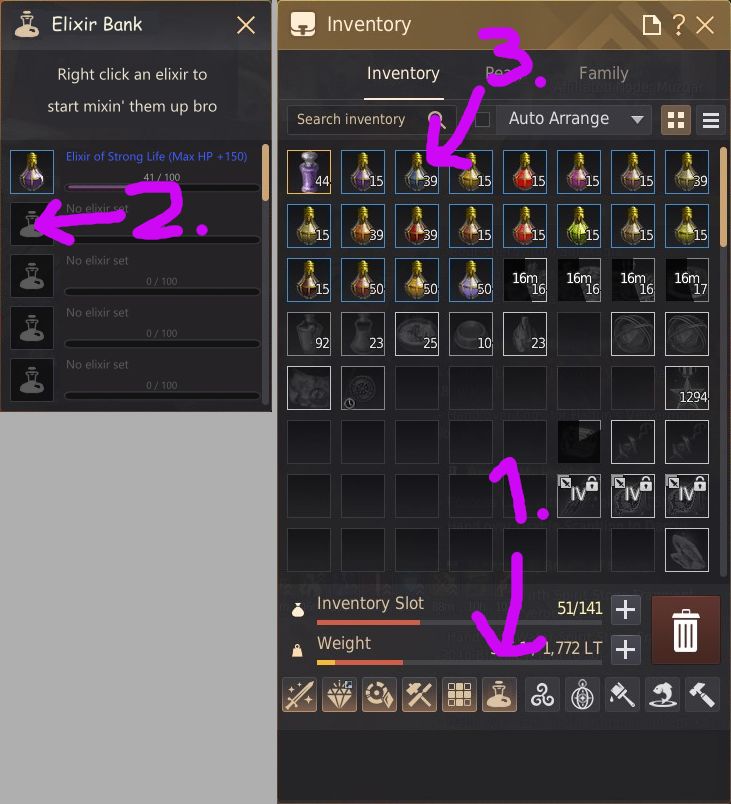 [Feedback] Elixir Rotation QoL suggestion | Black Desert NA/EU