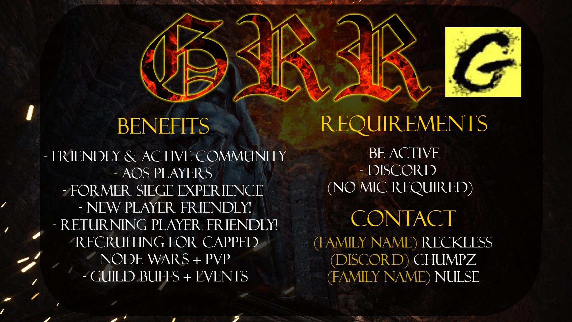 [Guild & Friends] NA[Progression Guild] Grrr | Black Desert NA/EU