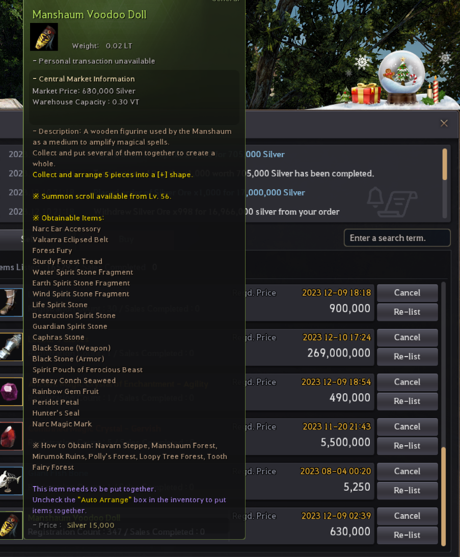 [Feedback] increase the price on this so that i can sell it to the npc at least half of what i ...