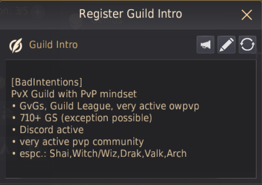 [Guild & Friends] [EU][Progression Guild] BadIntentions | Black Desert ...