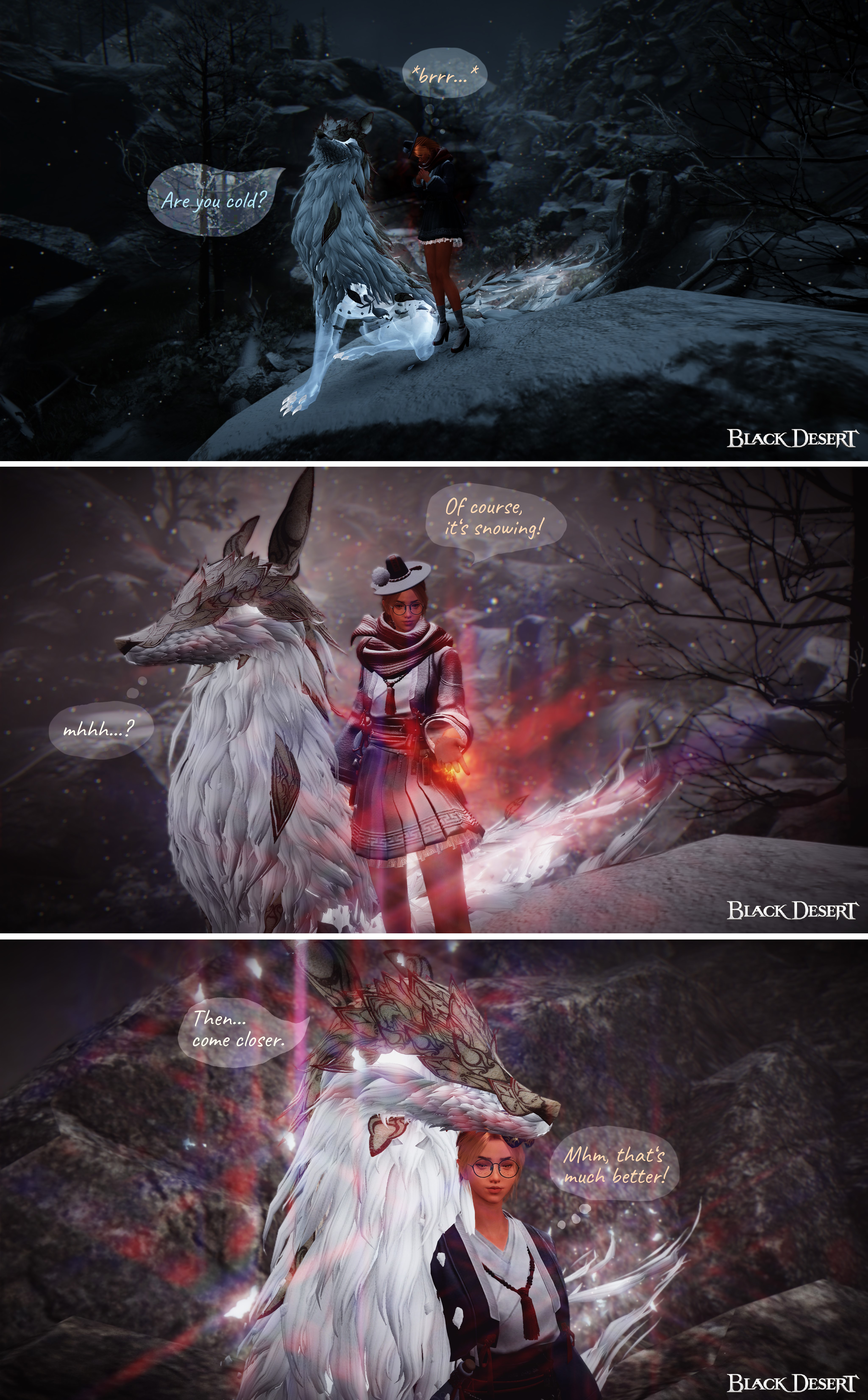 [Fan Art] Enjoying the first snow | Black Desert NA/EU