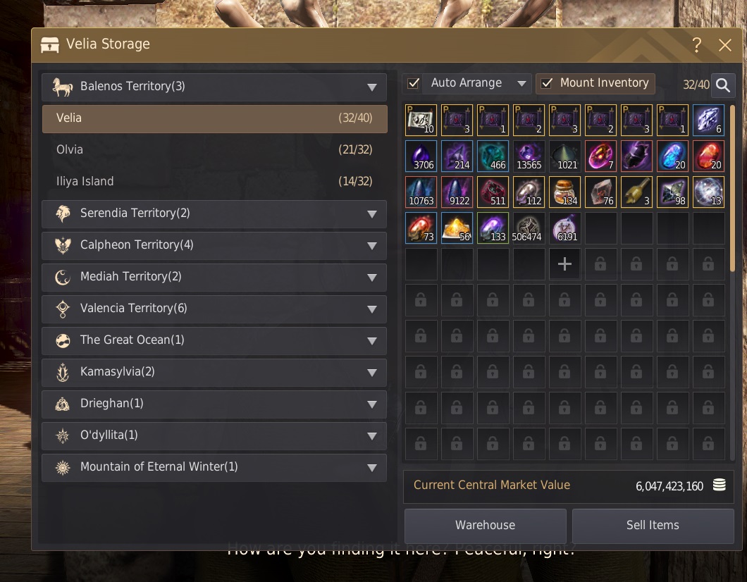 [Feedback] Storage - Horse Inventory pops up every time | Black Desert NA/EU