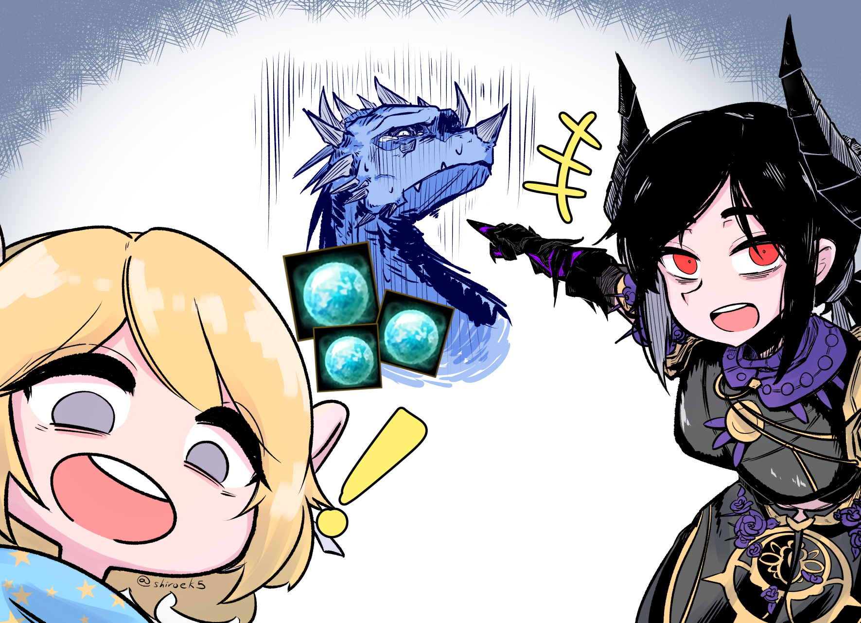 [Fan Art] Thank you for the crons blue garmoth! | Black Desert NA/EU
