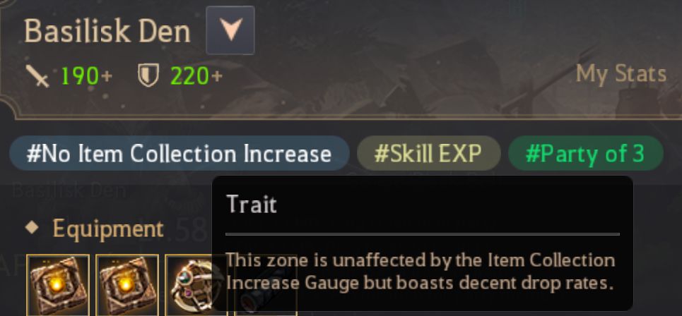 [Feedback] Please reword/clarify the drop rate for Upper Sycraia/Basilisks Den | Black Desert NA/EU