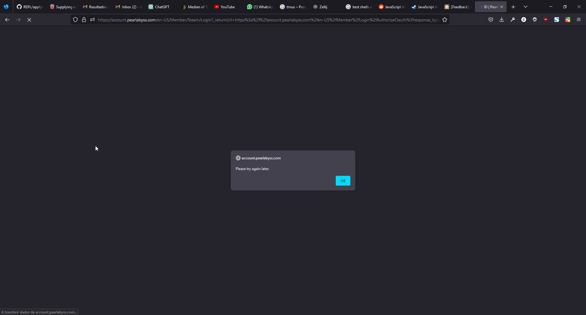 [Bug Reports] Java Script Error | Black Desert NA/EU