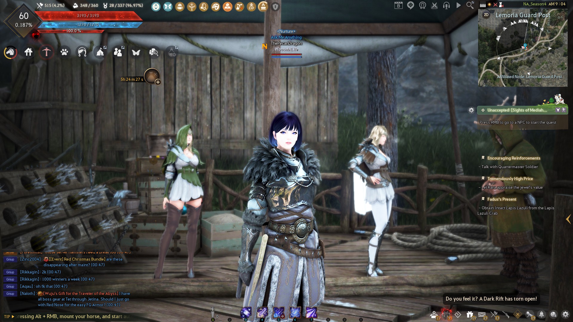 [Event] [NA][Woosa] Relaxing at the Lemoria Guard Post | Black Desert NA/EU