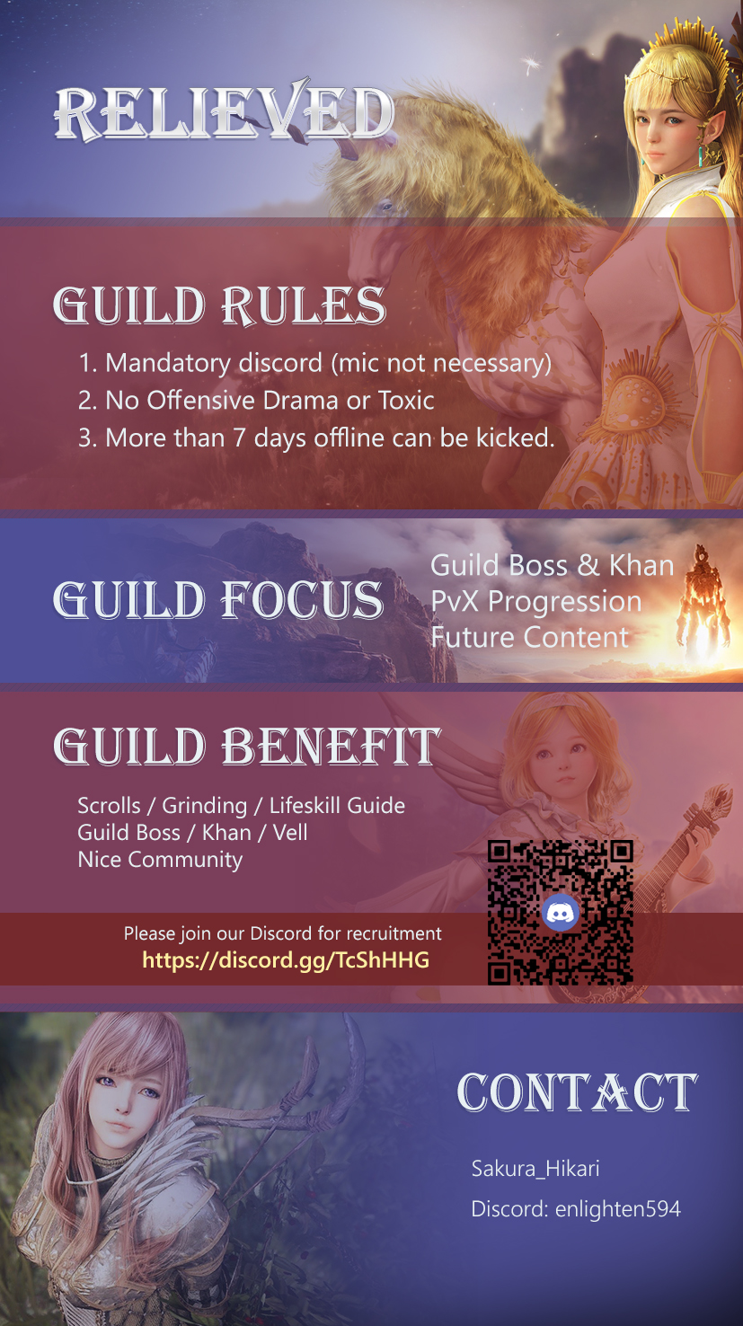 [Guild & Friends] [Progression Guild][EU][Relieved] Casual Guild ...