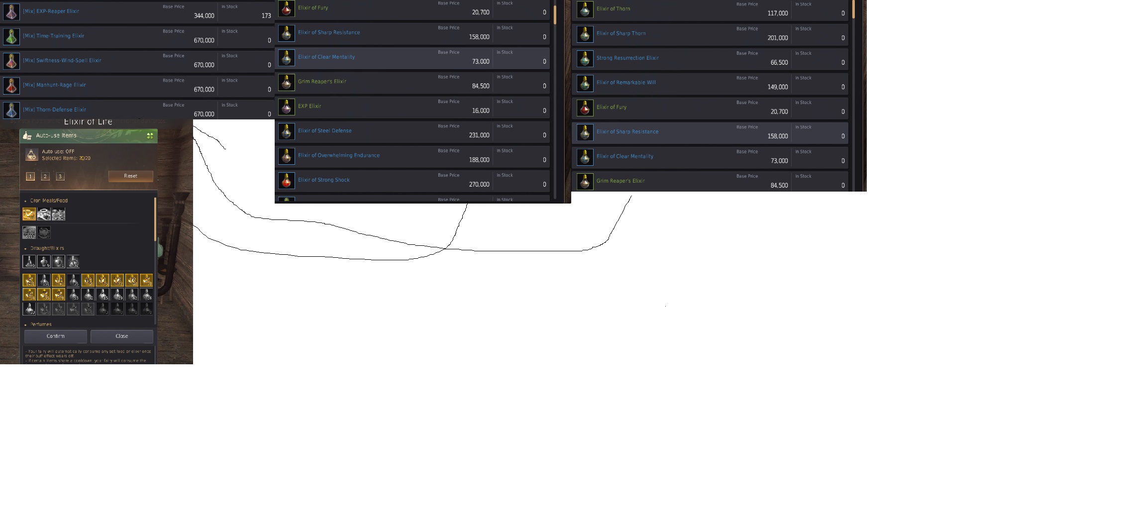 [Feedback] QOL Combine elixir in more mix versions T2/Tier 3 | Black Desert NA/EU