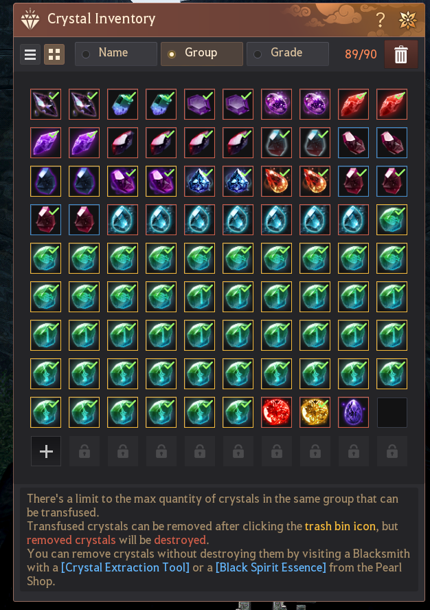 [Feedback] time to separate life skilling crystals from combat crystals ...