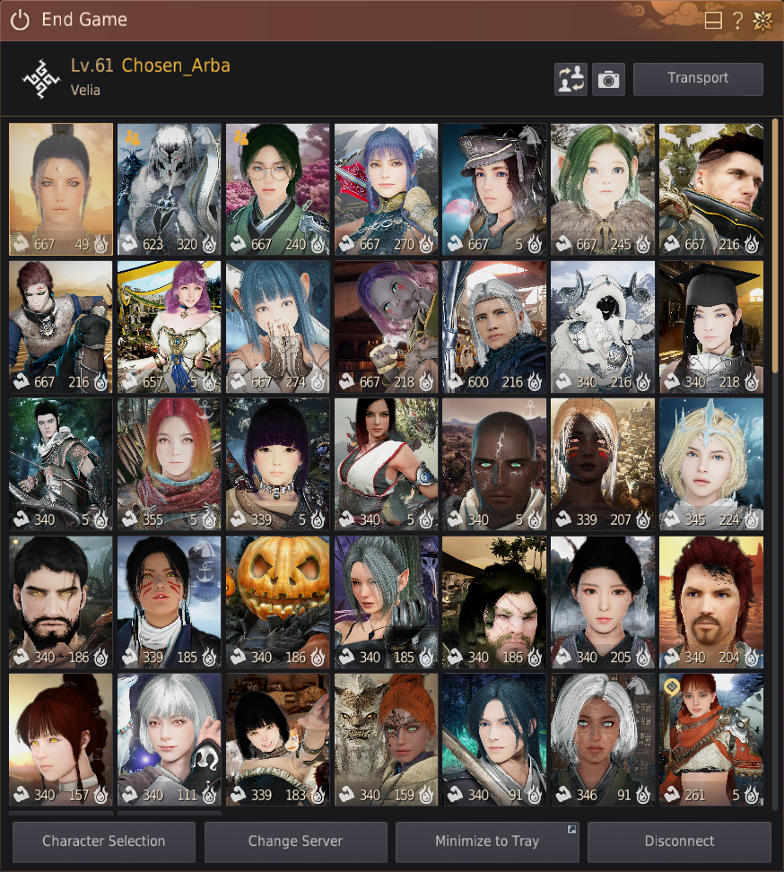 [Feedback] End screen Class Selection new character slots position ...