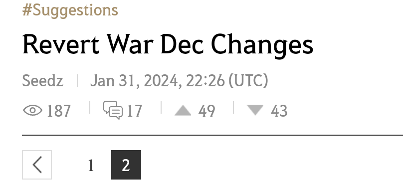 [Feedback] Revert War Dec Changes | Black Desert NA/EU