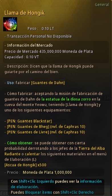 [Jugabilidad] (Guia PvE) Crafteo Guantes de Dahn | Black Desert SA