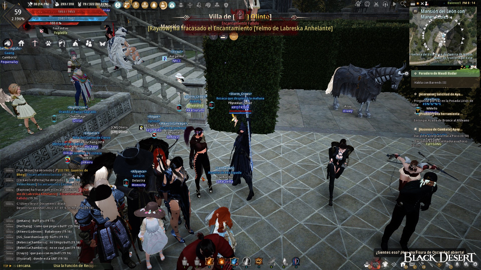 [Eventos] [Evento] GM con [CM] Olinto n.n/ | Black Desert SA