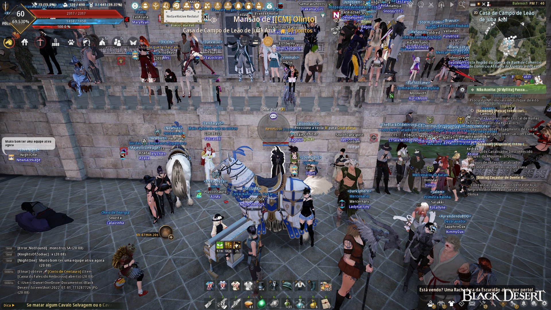 [Eventos] Conhecendo a casa do CM Olinto. | Black Desert SA