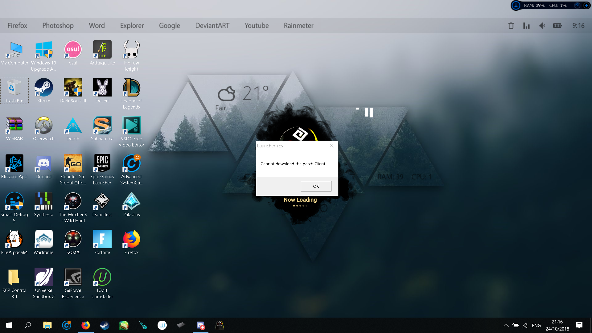 [General Gameplay] Yet another launcher problem