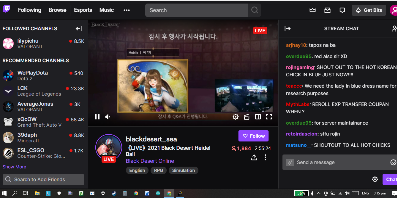 [Screenshots & Clips] [2021 Heidel Ball] Watching Heidel Ball | Black ...