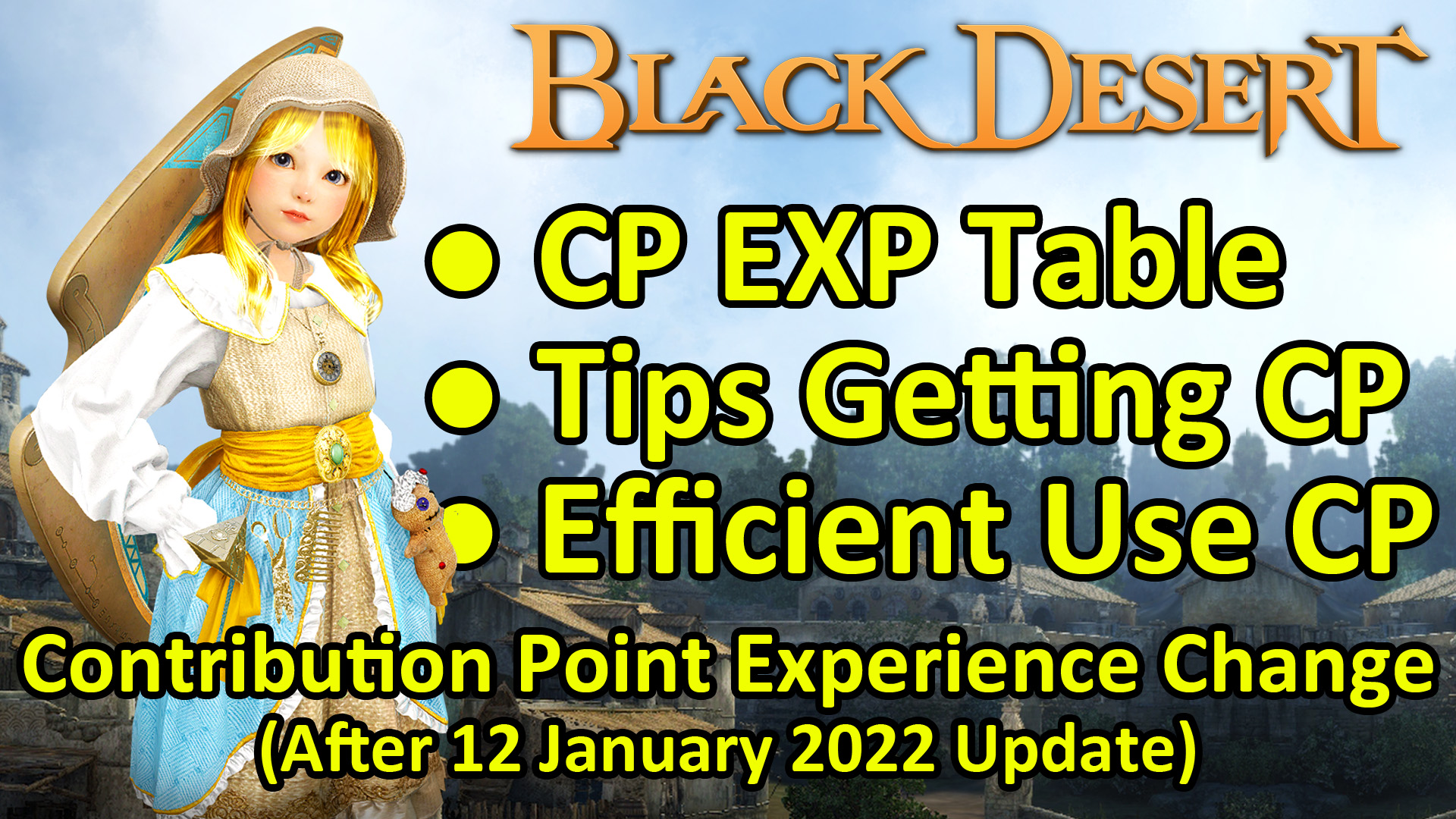 [Game Play] Contribution Point Guide, EXP Table, Tips Get &Use | Black ...