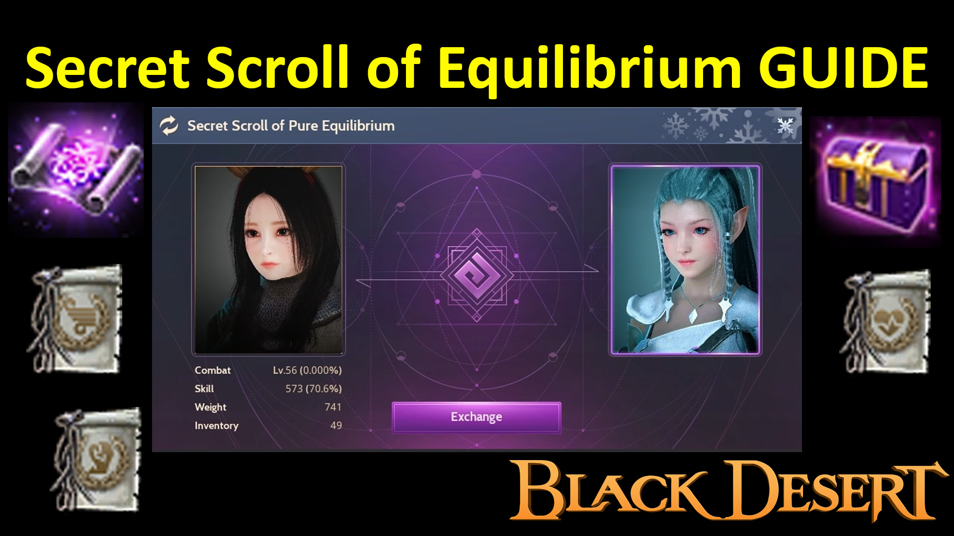 [Game Play] Secret Scroll of Equilibrium GUIDE, How to Use it | Black ...