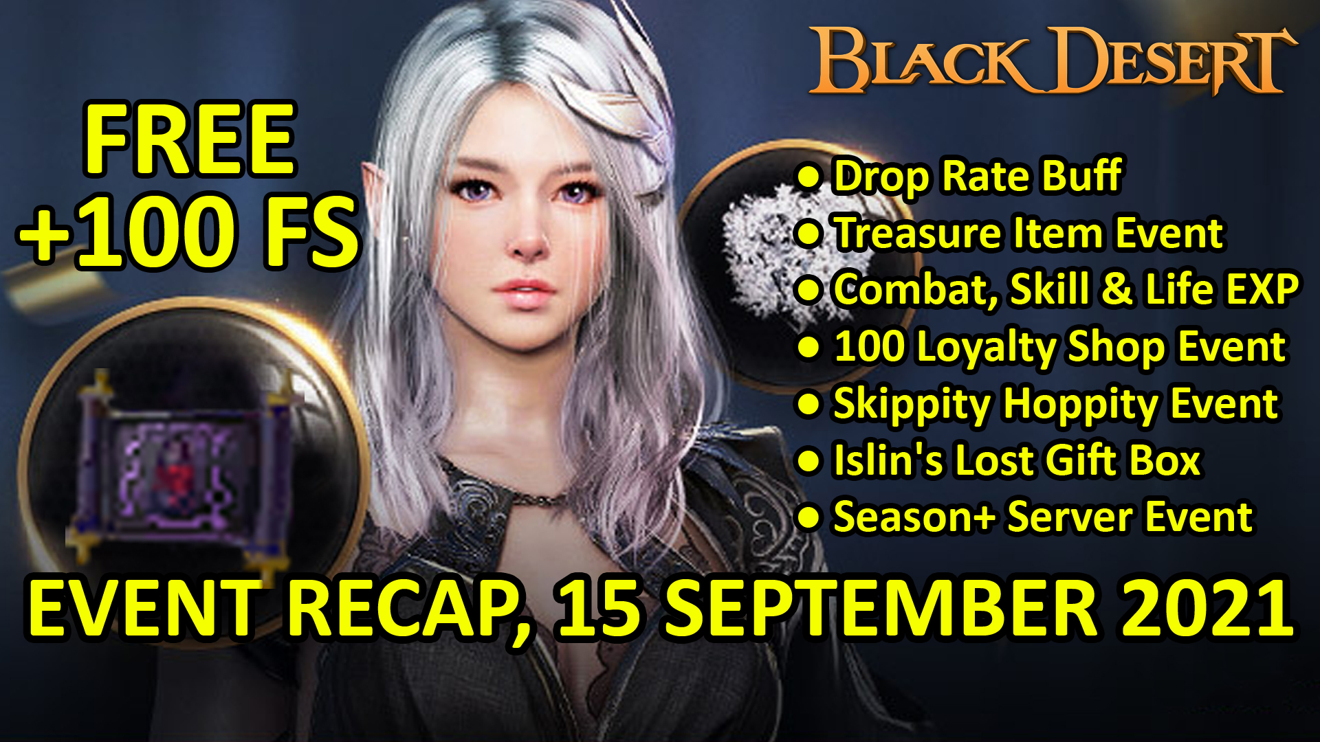 [Game Play] FREE+100FS, Treasure, Bunny (EventRecap 15Sep2021)