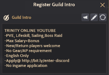 [Guild & Friends] [Recruit] Trinity Online YouTube Guild | Black Desert ...