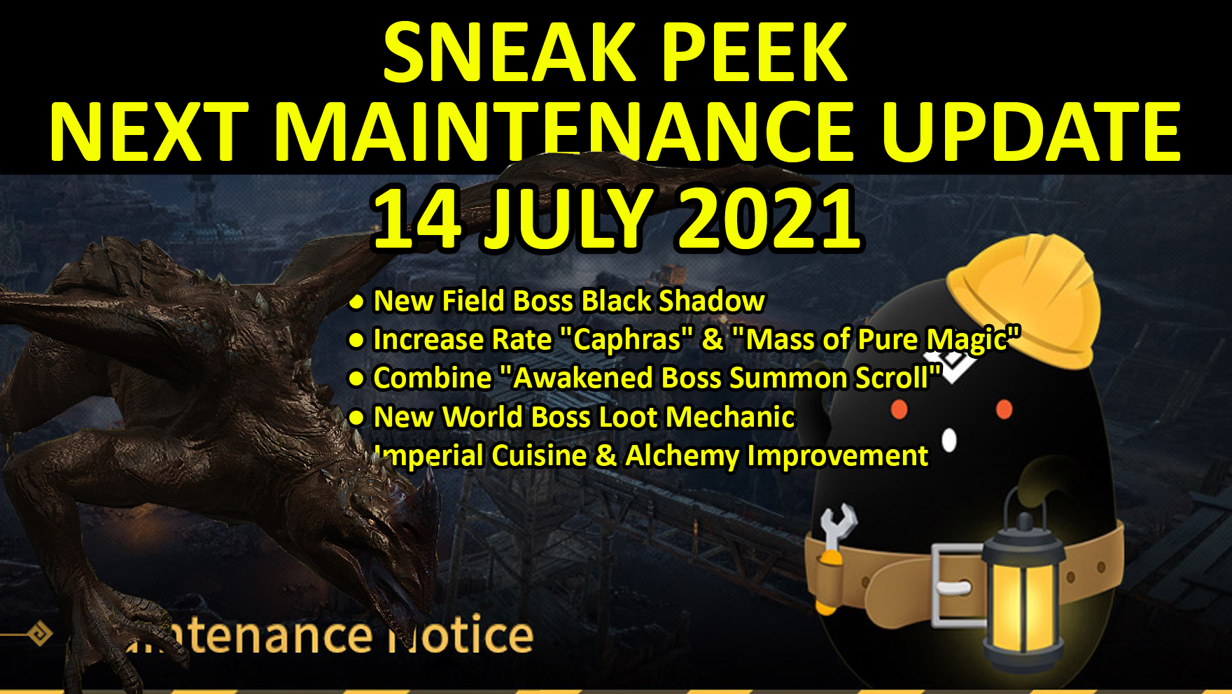 [Game Play] New Field Boss "Black Shadow" (Sneak Peek 14 July) | Black ...