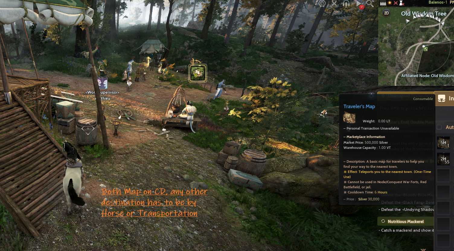 [Game Play] [Newbie] Fast Travel with Double Map Teleportation | Black Desert Asia (TH/SEA)