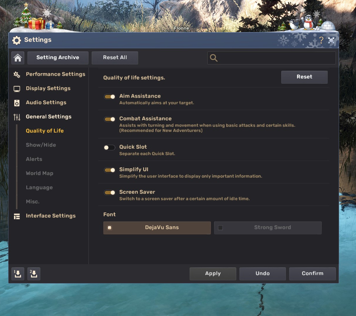 [Game Play] How to change UI font without any external tools