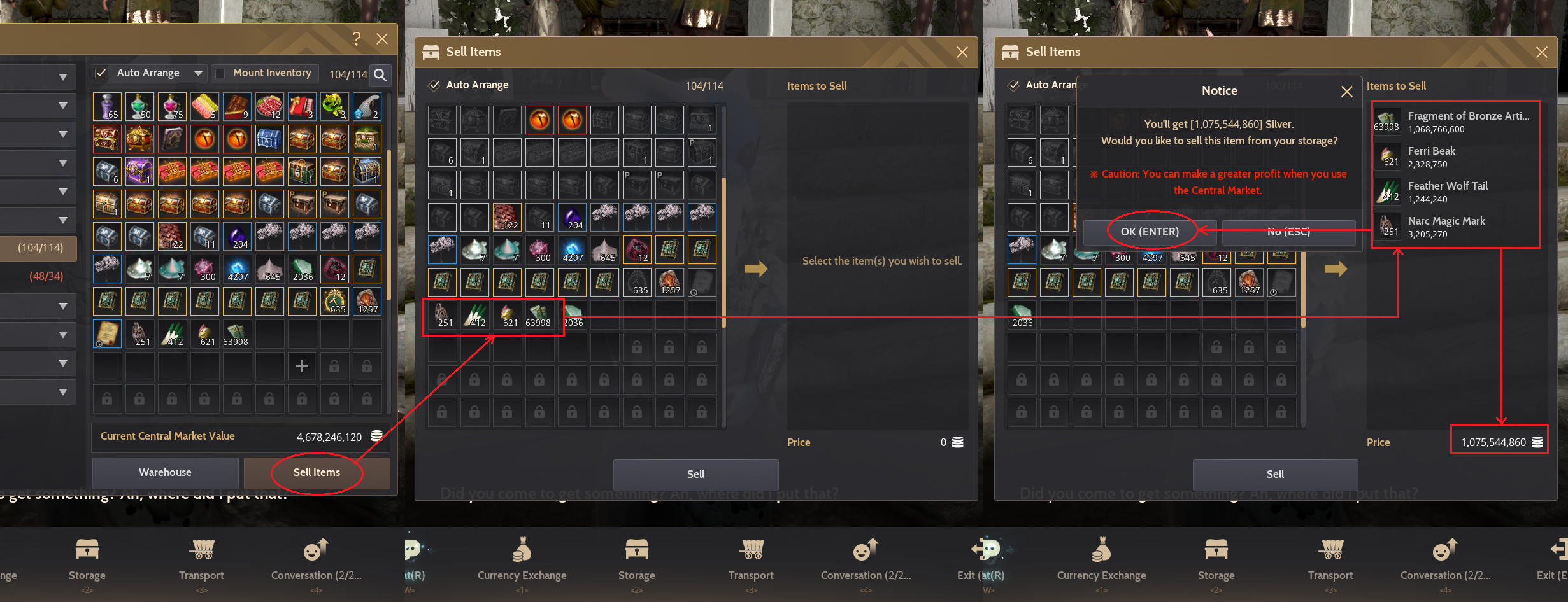 [Game Play] How to Move Overweight Items Between Storages Without ...