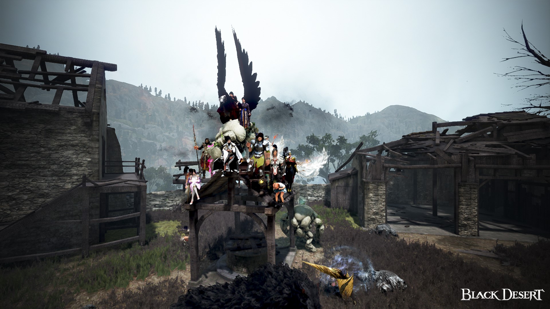 [Screenshots & Clips] [Guild] Mochi Guild gathered for GuildBoss Fight ...