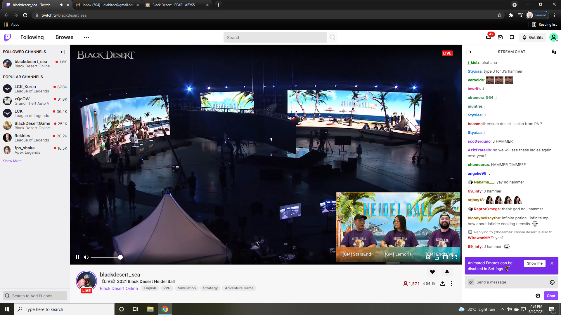 [Screenshots & Clips] [2021 Heidel Ball] | Black Desert Asia (TH/SEA)