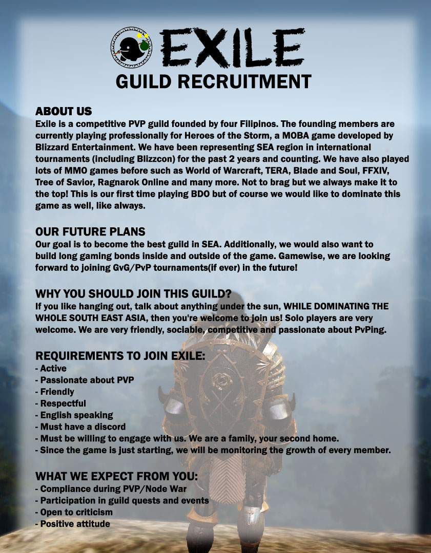 [General Gameplay] -Exile- PvP, PvE, Social. Recruiting!