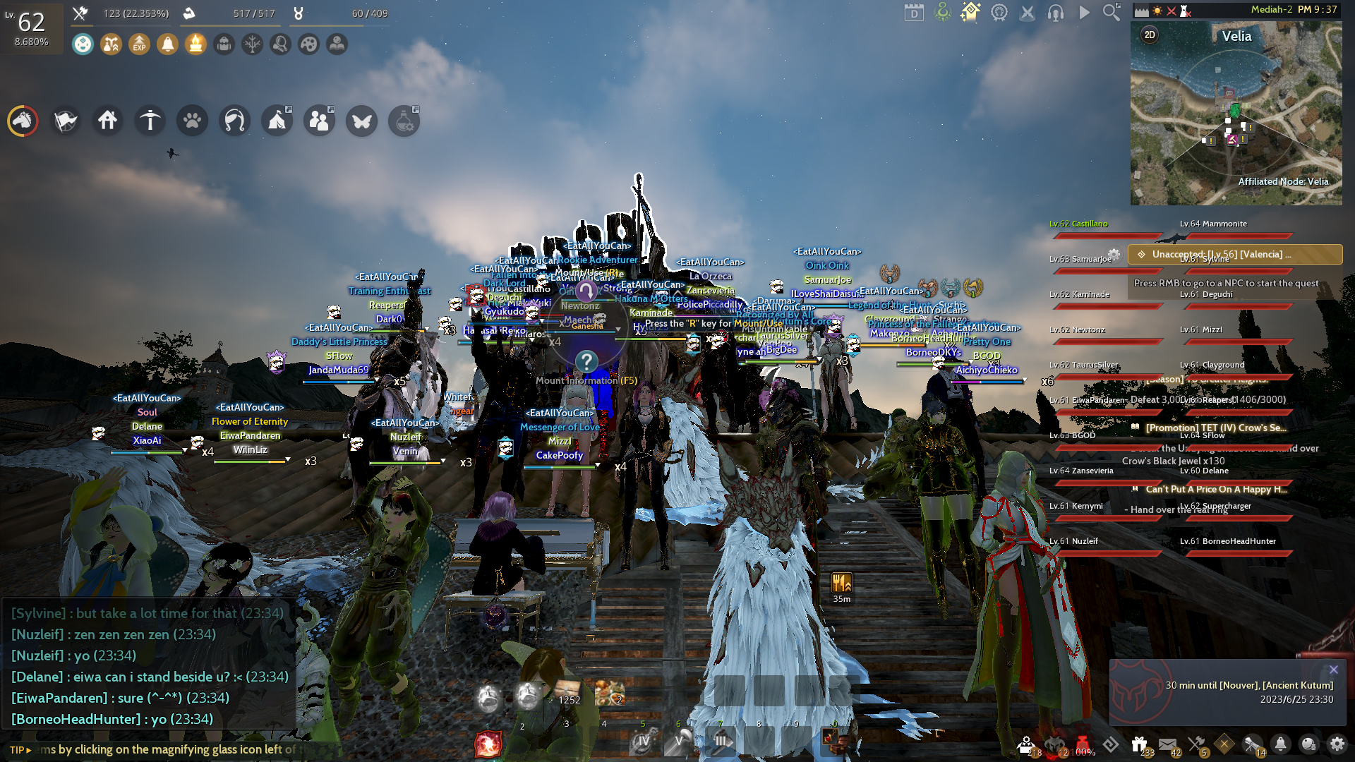 [Screenshots & Clips] [Guild]! EatAllYouCan at Velia, Where our ...