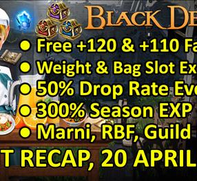 [Game Play] EVENT | FREE 120 & 110 FS, Weight & Bag Slot Exch. | Black ...