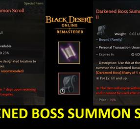 [Game Play] Darkened Boss Summon Scroll I & 2, Opening&Rewards | Black ...