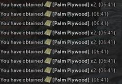 [General Gameplay] Palm Plywood Proc Rate for Master Level