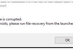 [Screenshots & Clips] "Corrupt File" message