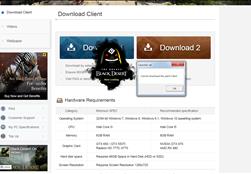 [General Gameplay] Why I cannot download the client???