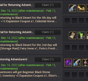 [General Gameplay] Event returner claim rewards... 14-dec-2022 - 15-feb ...