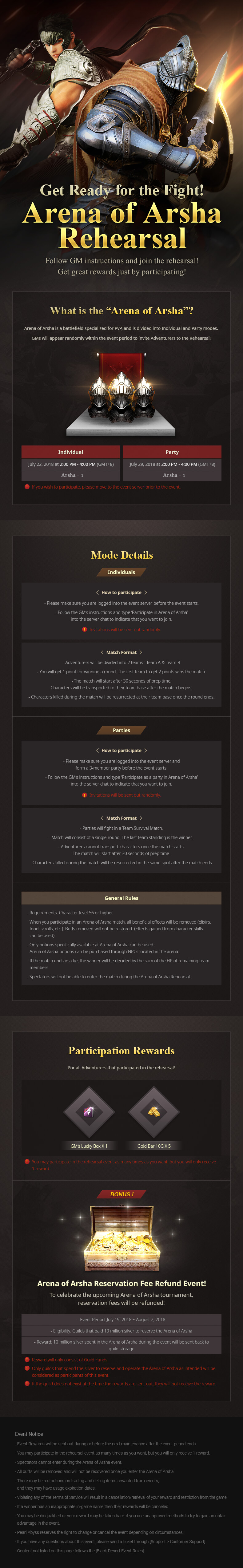 [Events] Arena of Arsha Rehearsal