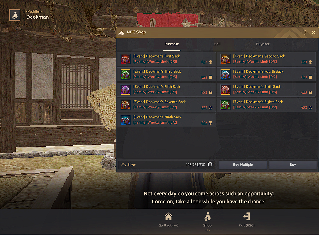 [Gameplay] [Worldwide Service Anniversary] Peddler Deokman | Black ...