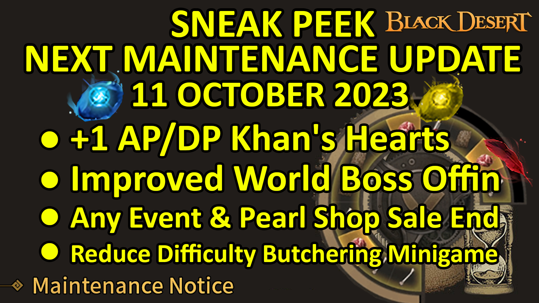 [Game Play] SNEAK PEEK | +1 AP/DP Khan's Hearts, Improved World Boss ...
