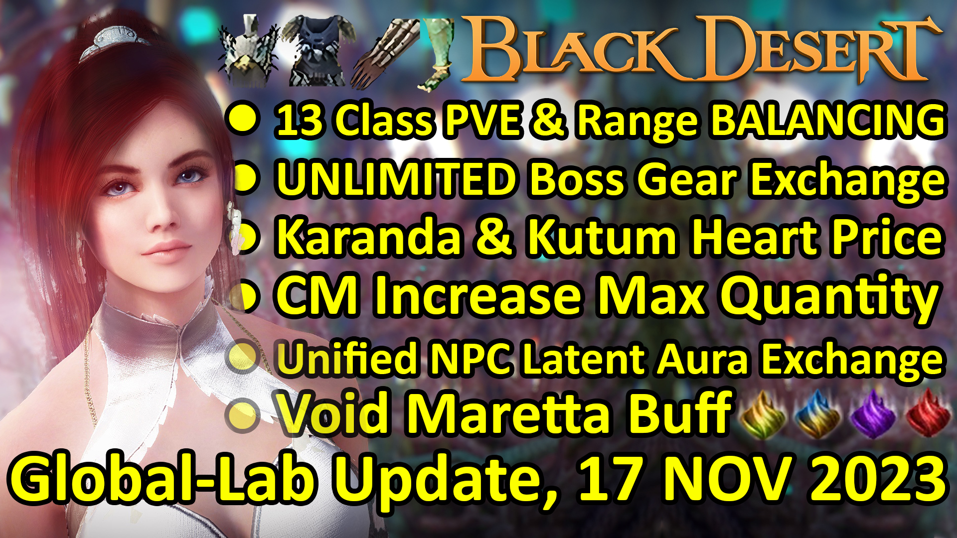 [Game Play] UNLIMITED Boss Gear Exchange, Karanda & Kutum Heart Price, 13 Class PVE & Range Buff ...