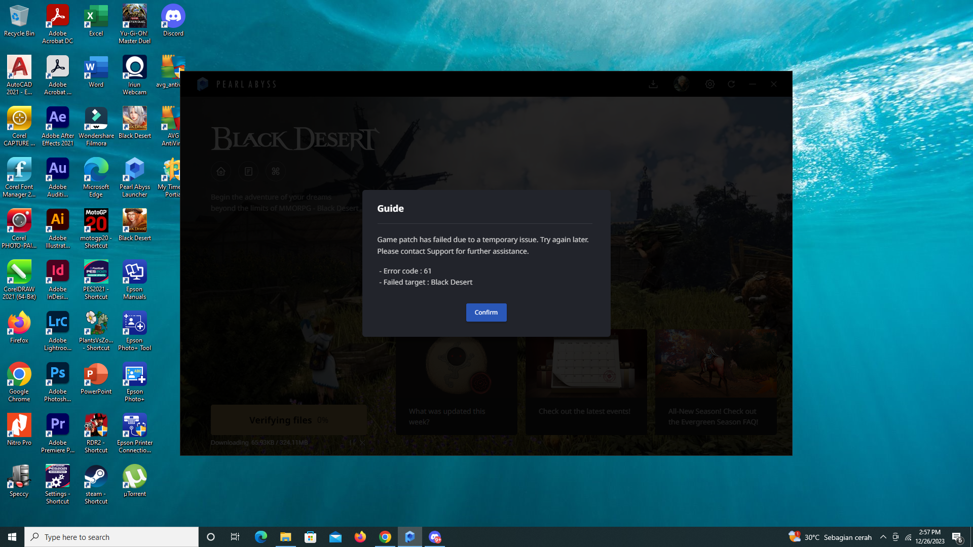 [General Gameplay] Help , Launcher error
