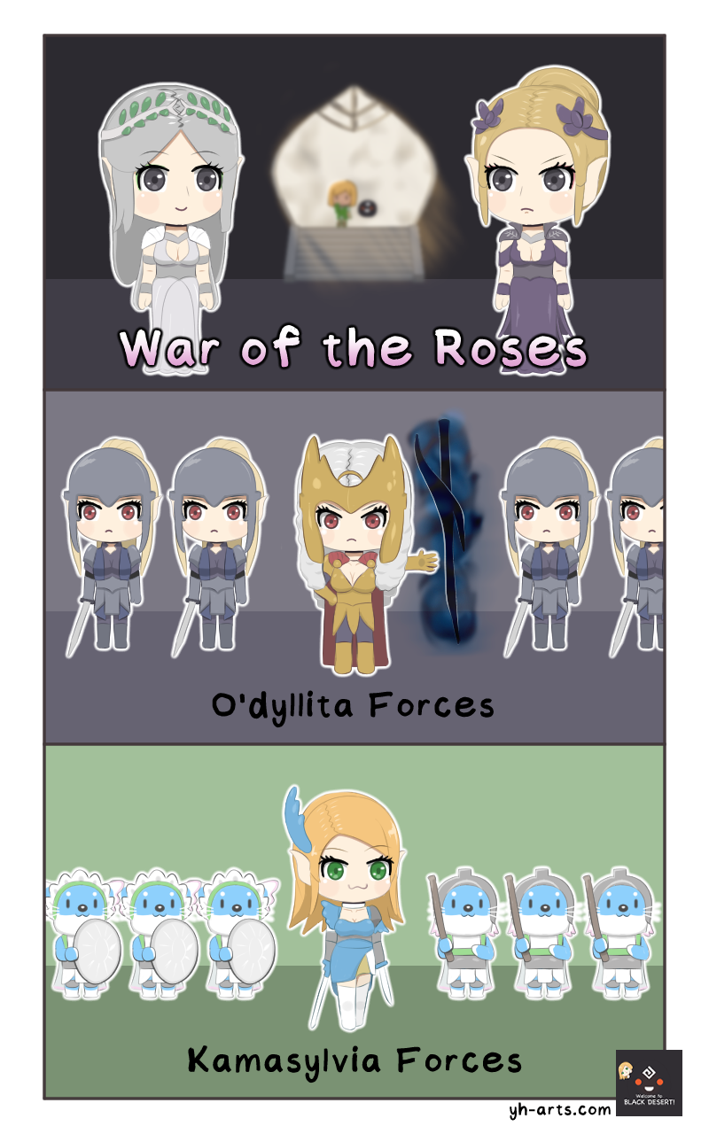 [Fan Art] War of the Roses (COMIC WtBD) | Black Desert Asia (TH/SEA)