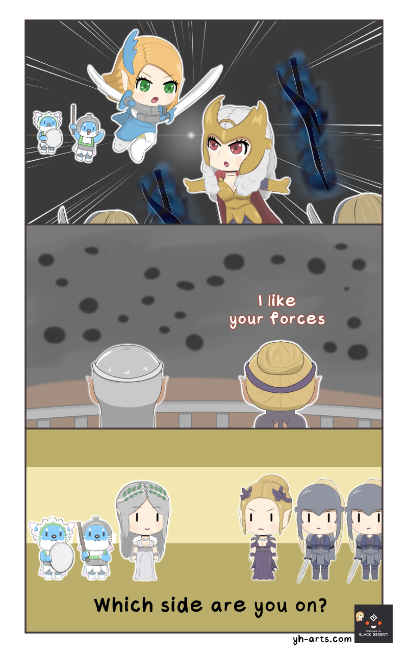 [Fan Art] War of the Roses (COMIC WtBD) | Black Desert Asia (TH/SEA)